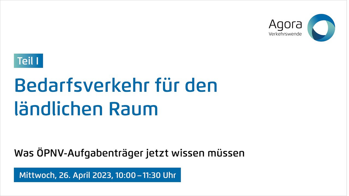 Webinar - Bedarfsverkehr für den ländlichen Raum (Teil 1)